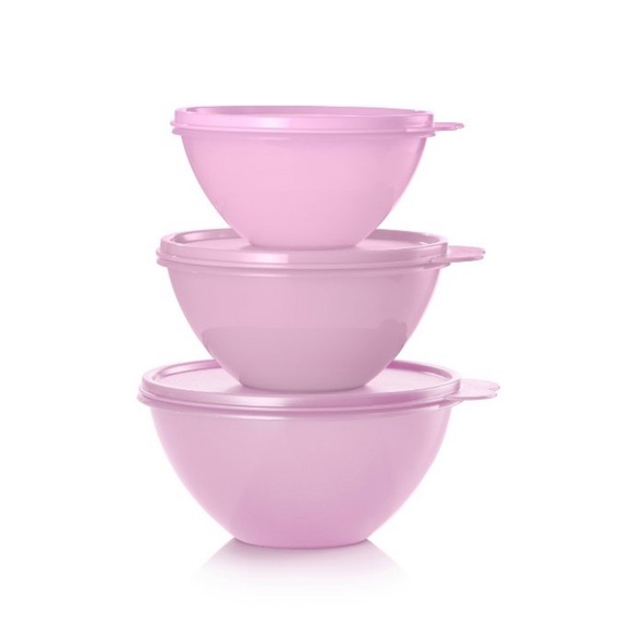 Tupperware | Kitchen | Tupperware Ware Wonderlier Pink Punch 6pc Set 3 ...